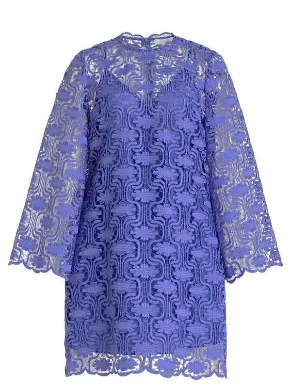 Zimmermann Maxine Lace Tunic Dress - Blue