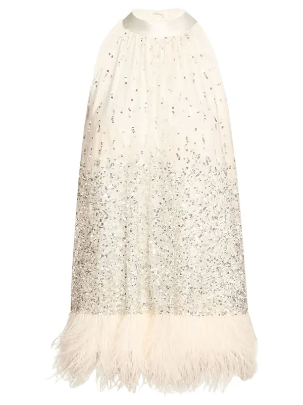 Alice + Olivia Erna Mini Dress - Off White