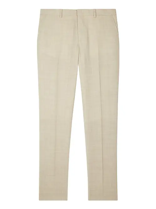 The Kooples Tapered Wool Trousers - Beige