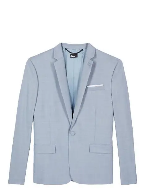 The Kooples Single-breasted Notch-lapel Wool Blazer - Blue
