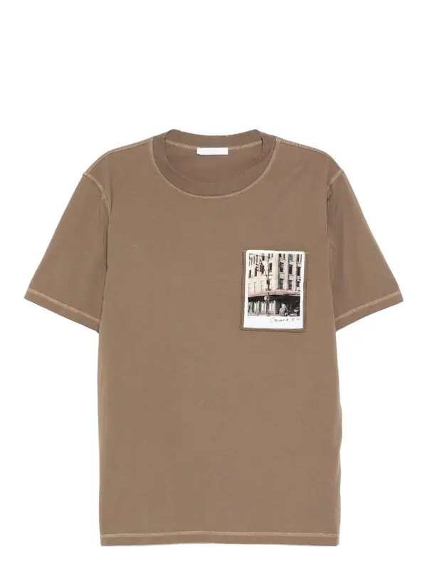 Helmut Lang Postcard T-shirt - Brown