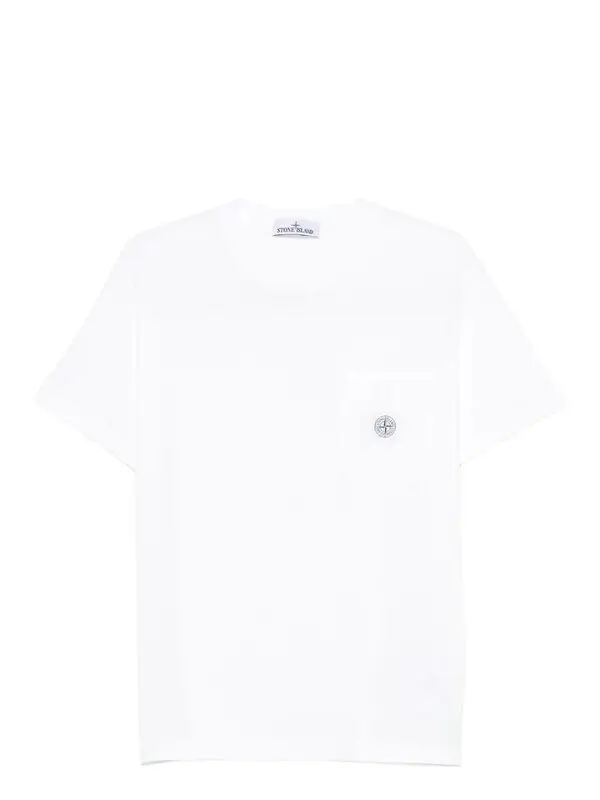 Stone Island Compass-motif T-shirt - White