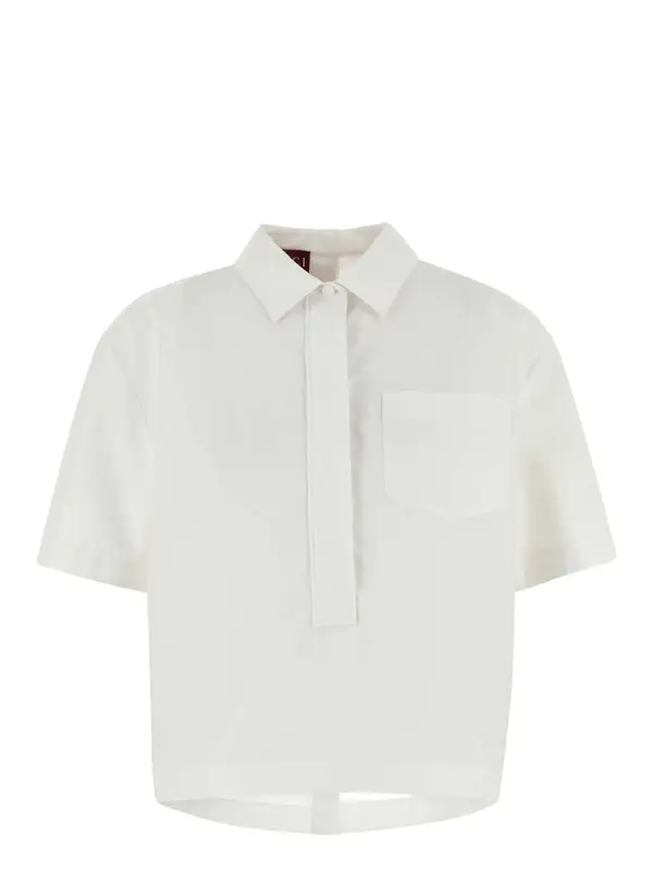 Gucci Logo-embossed Poplin Shirt - White