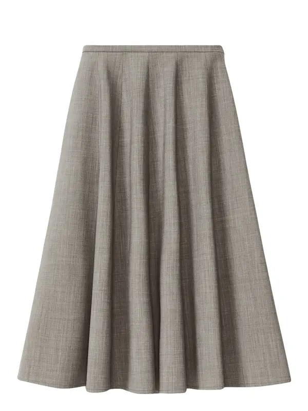 Fabiana Filippi Pleated Midi Skirt - Grey