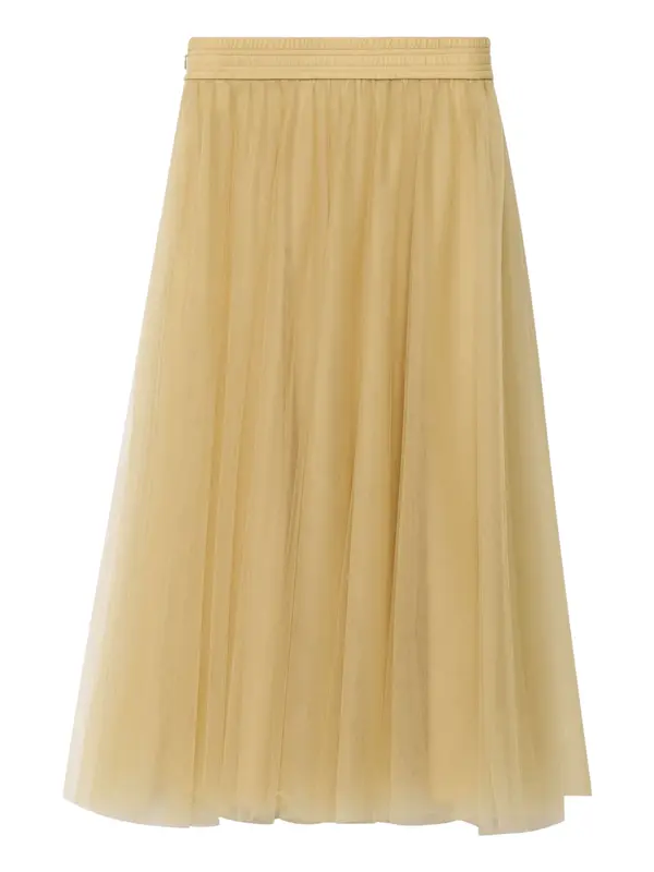 Fabiana Filippi Pleated Midi Skirt - Neutrals