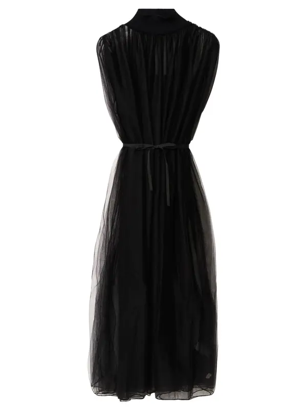 Fabiana Filippi Tulle Midi Dress - Black