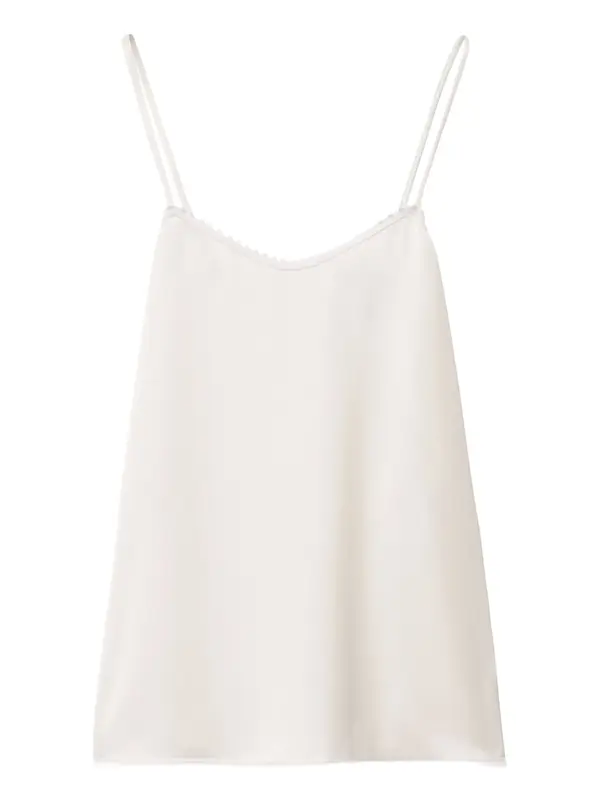 Fabiana Filippi Satin Cami Top - White