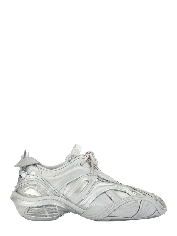 Balenciaga Metallic Low-top Sneakers - Silver
