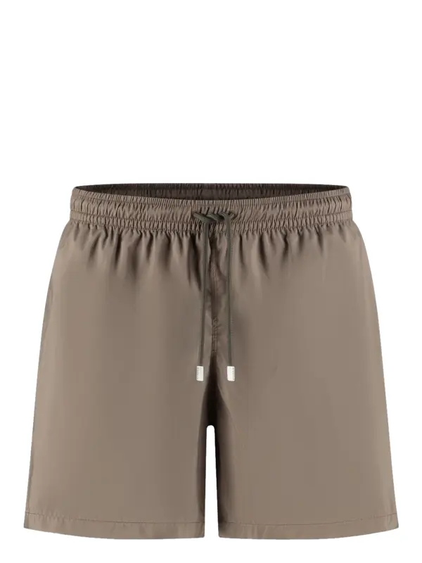 Fedeli Woven Swim Shorts - Brown
