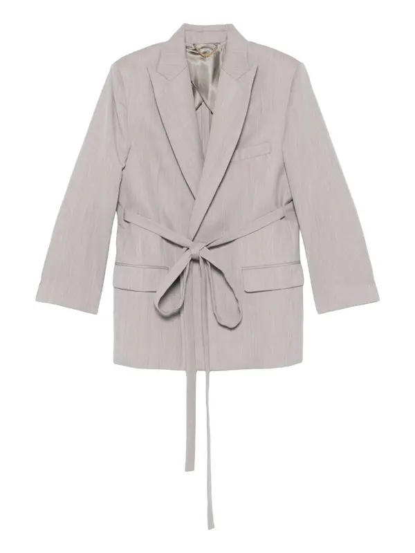 Victoria Beckham Tailored Belted Blazer - Purple