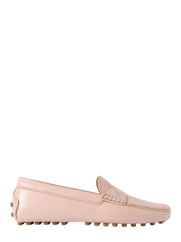 TOD'S Gommino Leather Loafers - Pink