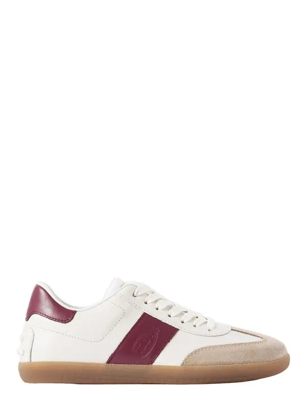 TOD'S Cassetta Leather Sneakers - White