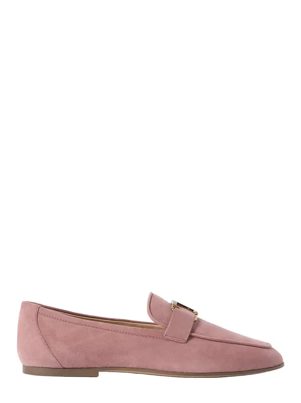 TOD'S Embellished Loafers - Pink