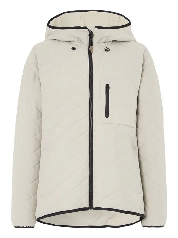 Loro Piana Denali Hooded Quilted Padded Shell Jacket - Neutrals