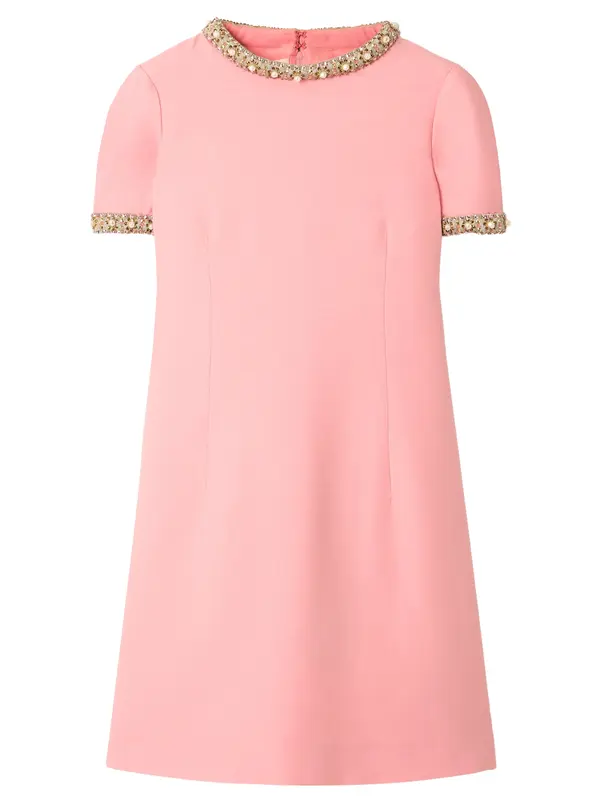 Valentino Garavani Embellished Mini Dress - Pink