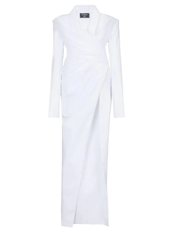 Balmain Bustier Dress - White