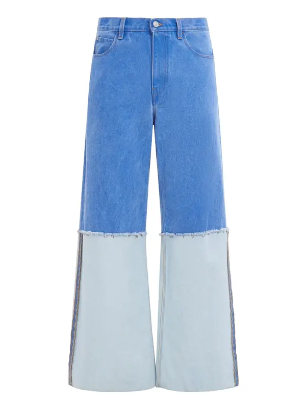 Marni Turn-up Hem Jeans - Blue