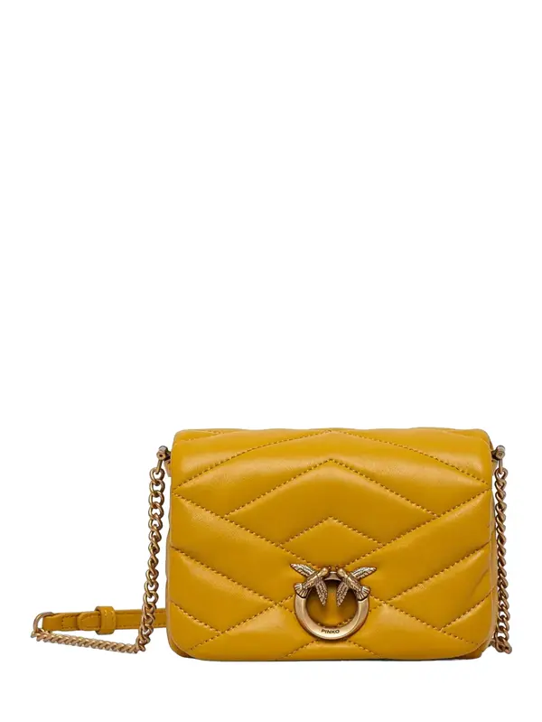 Pinko Love Click Cross Body Bag - Yellow