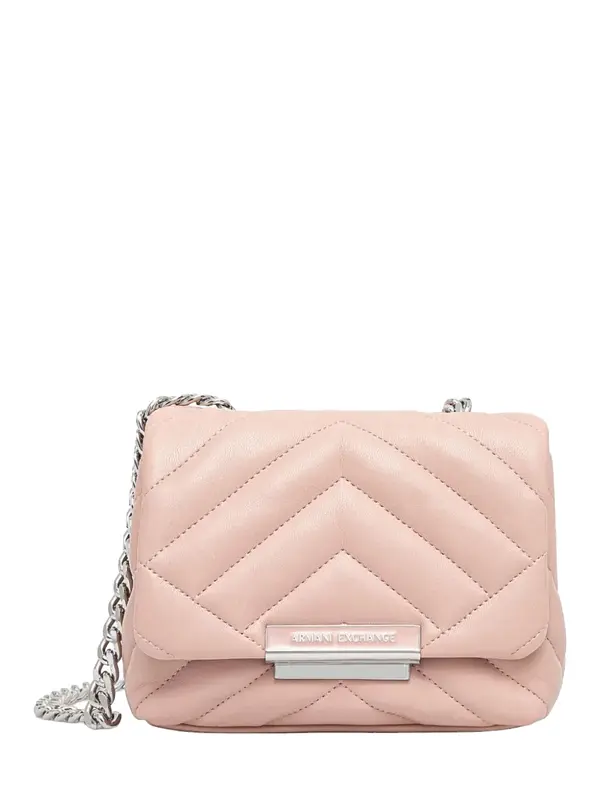 Armani Exchange Quilted Crossbody Bag - Pink