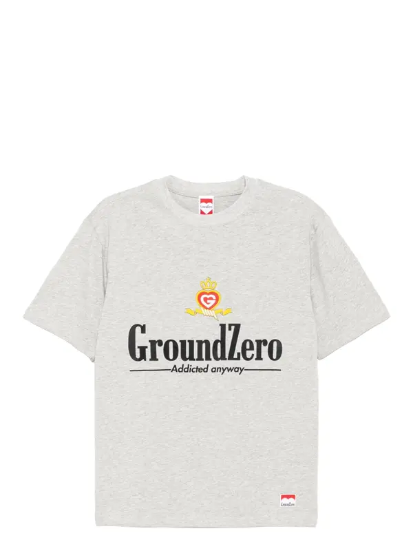 GROUND ZERO Logo T-shirt - Grey