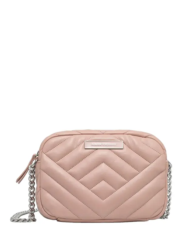 Armani Exchange Quilted Crossbody Bag - Pink