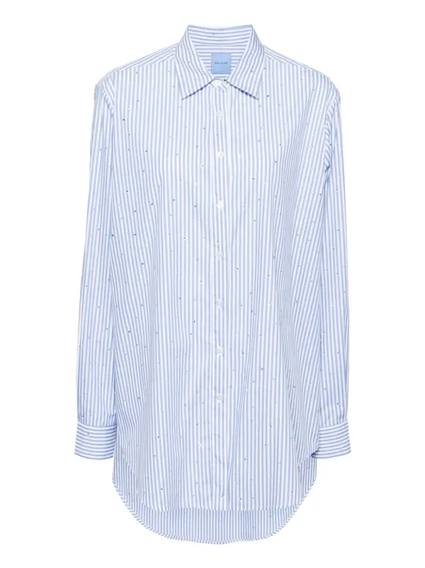 MACGRAW Truth Striped Shirt - Blue