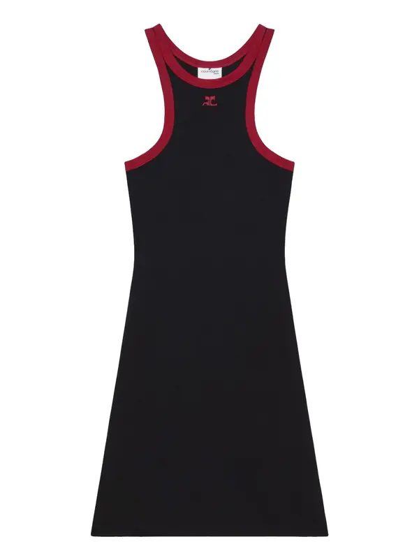 COURREGES Cotton Scuba Dress - Black