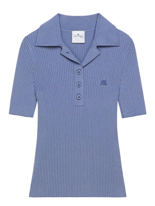 COURREGES Polo Top - Blue