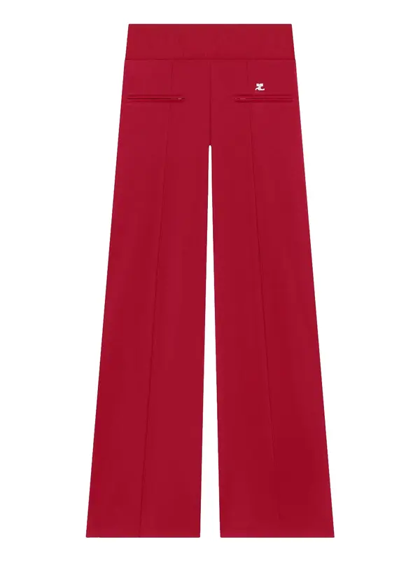 COURREGES Pressed Crease Track Pants - Red