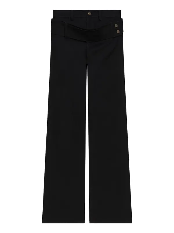 COURREGES Double Belt Jeans - Black