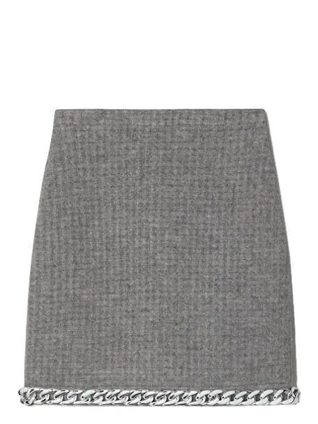 Tory Burch Chain Mini Skirt - Mineral Gray