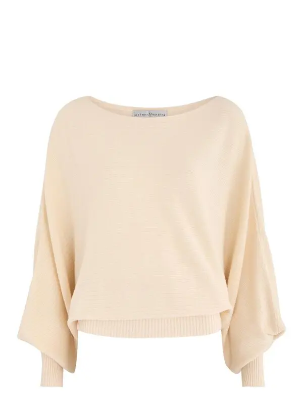 Palmer//harding Hazy Ribbed-knit Jumper - Cream