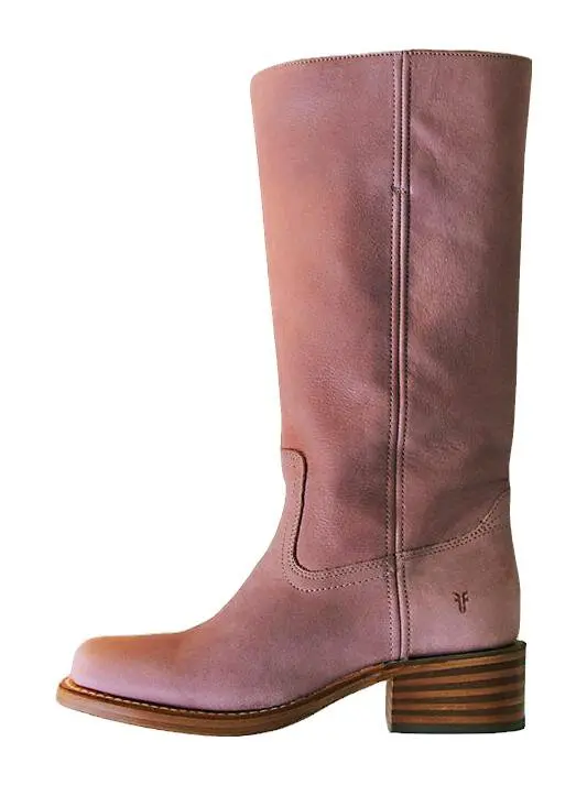Frye Campus 14l Leather Boots - Pink