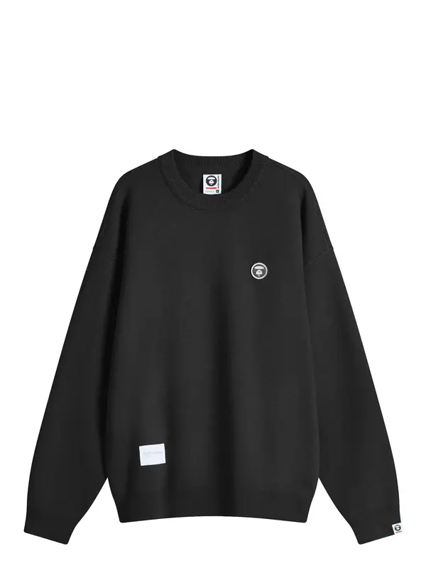 AAPE BY *A BATHING APE® Camo Badge Knit Sweater - Black