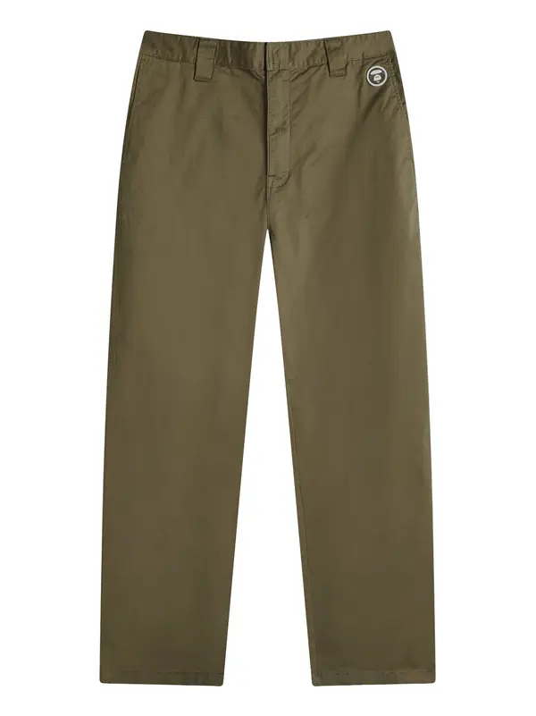 A BATHING APE Now Chino Trousers - Dark Khaki