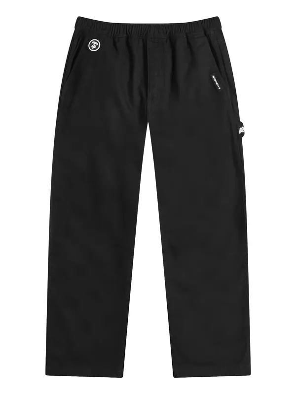 AAPE BY *A BATHING APE® Denim Workwear Trousers - Black