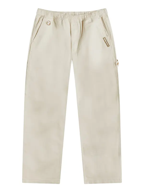 A BATHING APE Aape Now Denim Workwear Trousers - Dark Ivory