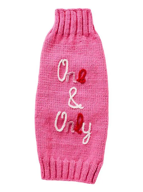 Anthropologie Valentine's Day Pet Sweater - Rose