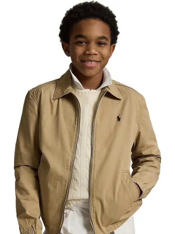 Ralph Lauren Bayport Cotton Poplin Jacket - Cafe Tan