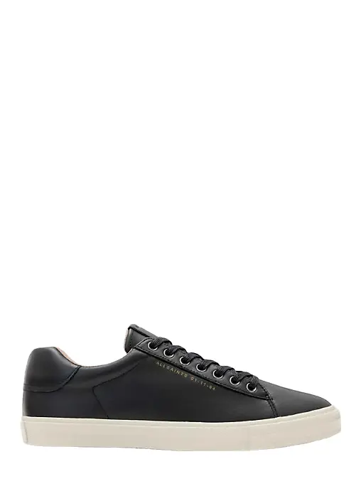 ALLSAINTS Brody Logo-debossed Low-top Leather Trainers - Black