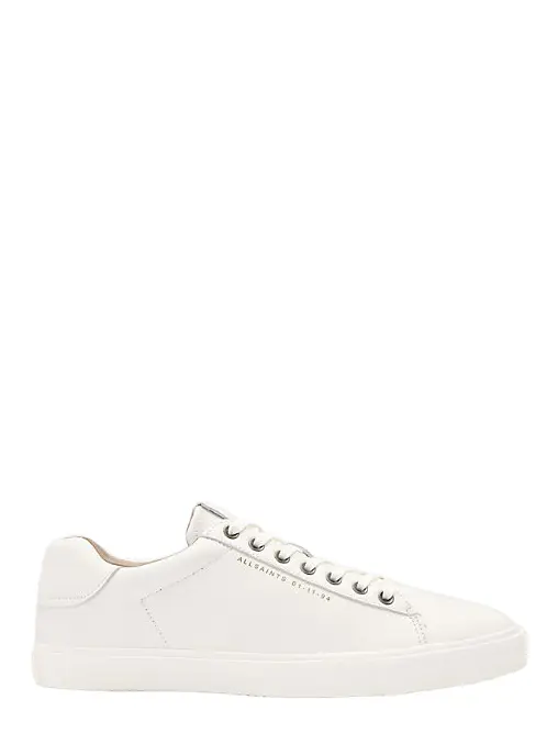 ALLSAINTS Brody Logo-debossed Low-top Leather Trainers - White