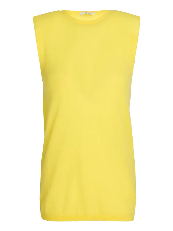 Tibi Wool-blend Tank - Yellow