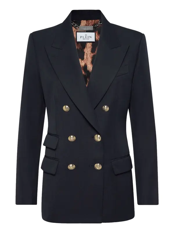Philipp Plein Marine-fit Wool Blazer - Blue