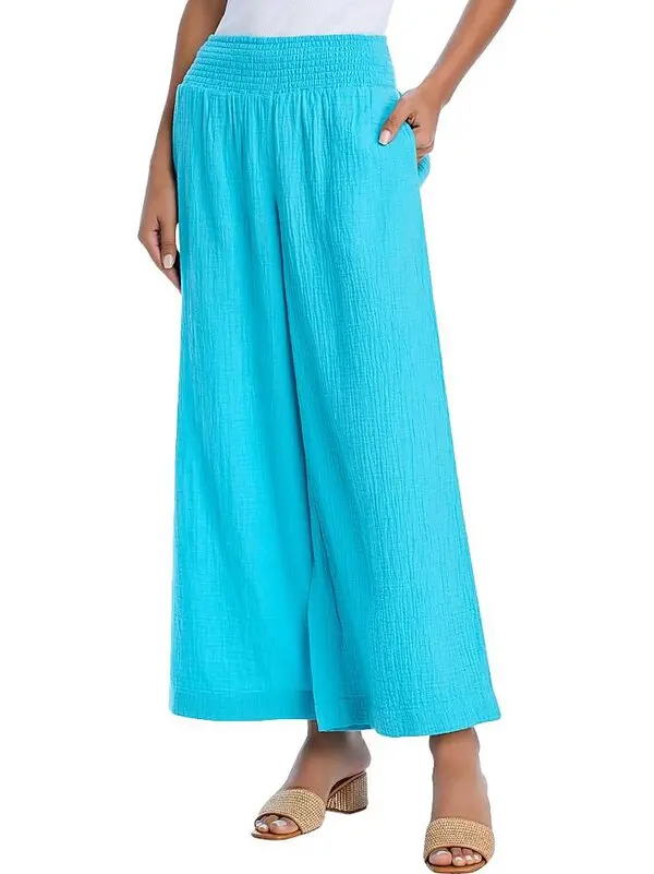 Echo Wide Leg Pants - Aqua