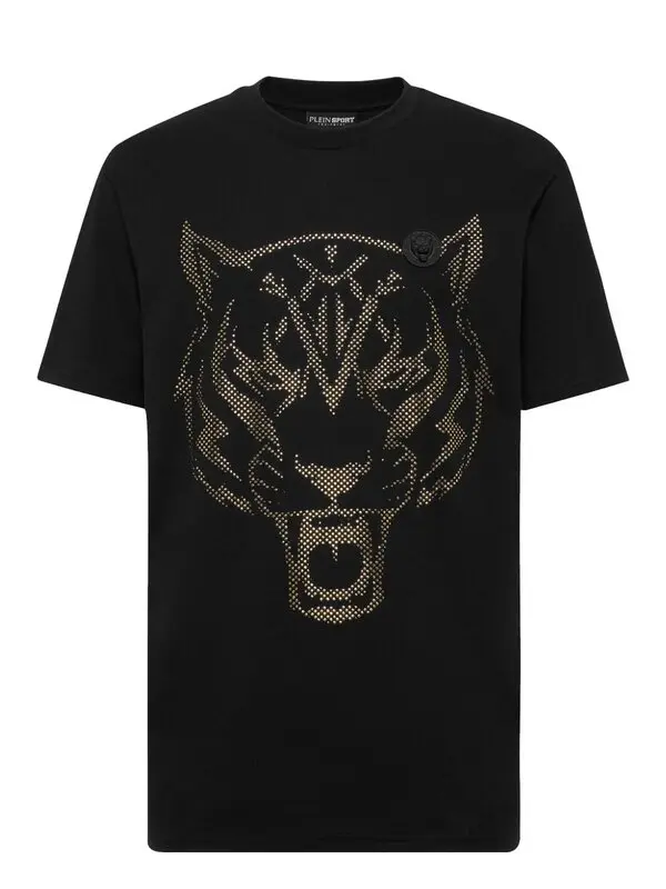 PLEIN SPORT Tiger-motif T-shirt - Black