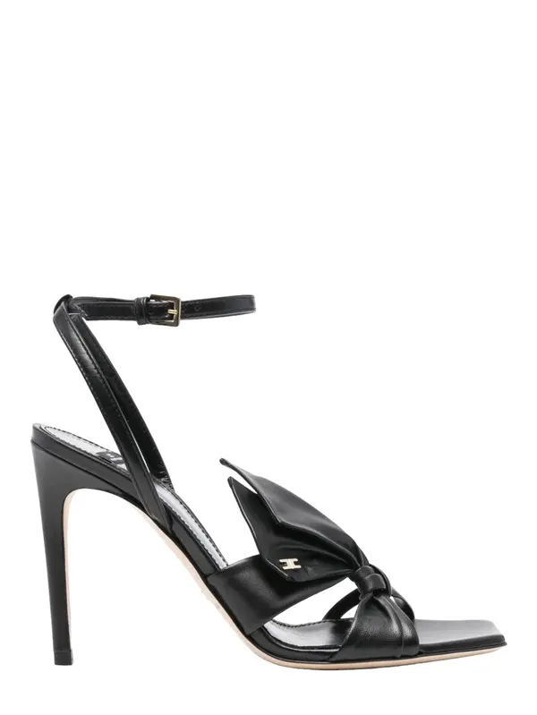 Elisabetta Franchi 100mm Bow-embellished Sandals - Black