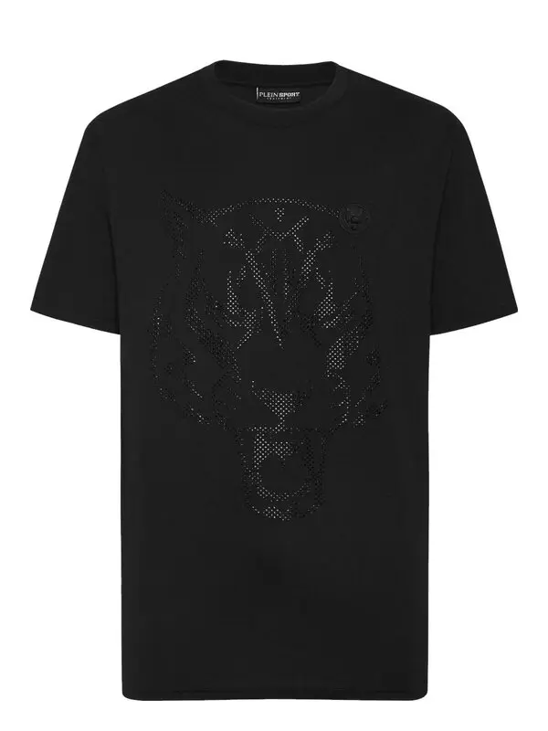 PLEIN SPORT Tiger-motif T-shirt - Black