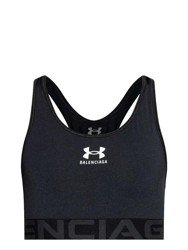 Balenciaga X Under Armour Printed Sports Bra - Black