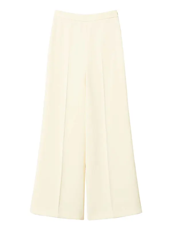 TWINSET Crepe Palazzo Trousers - Yellow