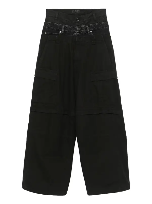 Balenciaga Triple-waist Trousers - Black